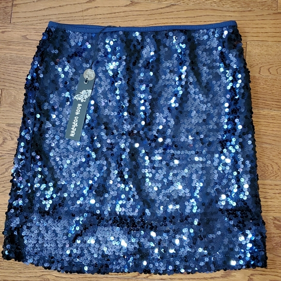 Poof Couture | Skirts | Sequence Skirt Navy Blue Brand New | Poshmark